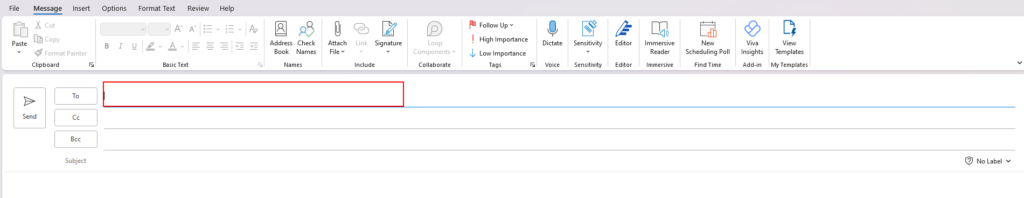 Composing an Email with Outlook Desktop Application - isoc.net