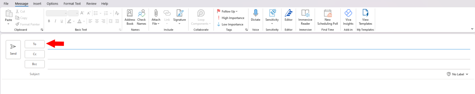 Composing an Email with Outlook Desktop Application - isoc.net