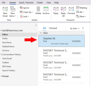 Composing an Email with Outlook Desktop Application - isoc.net