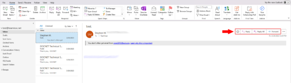 Composing an Email with Outlook Desktop Application - isoc.net