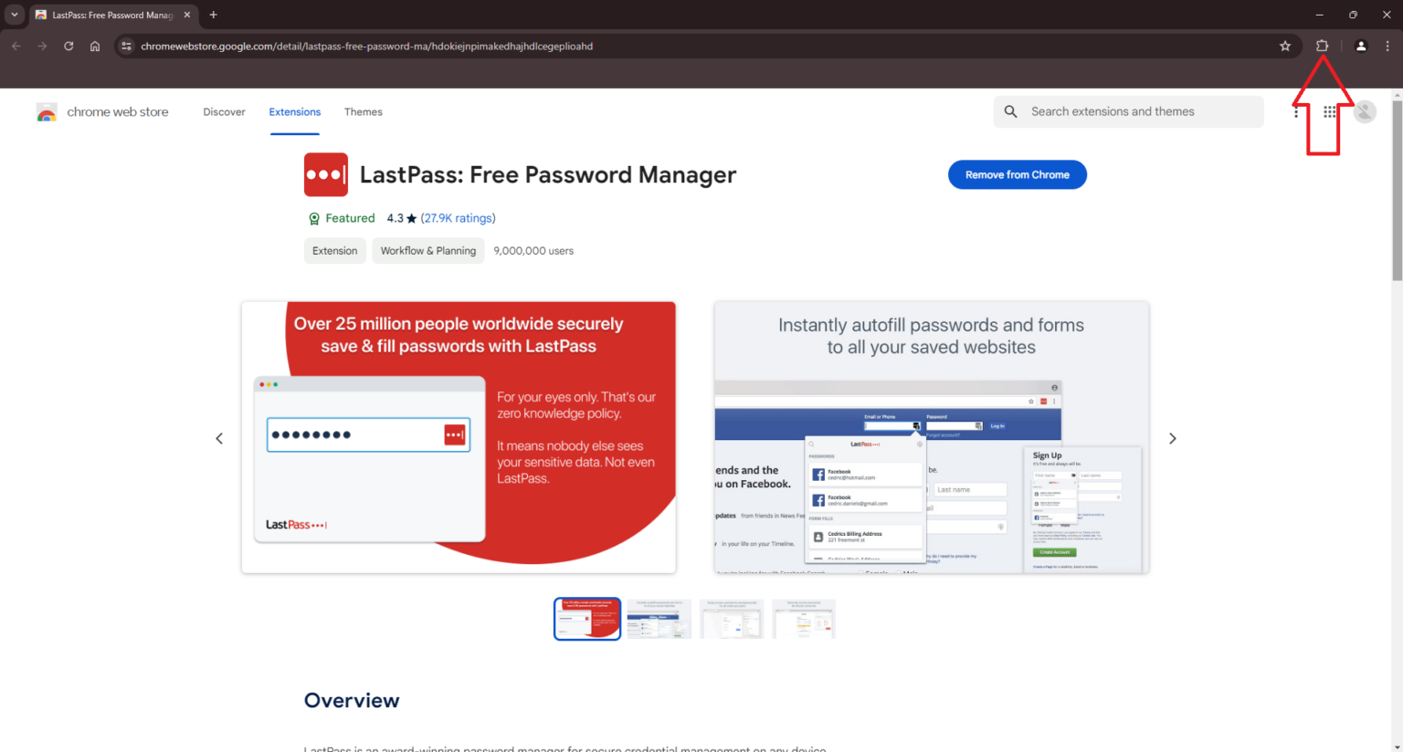 Downloading The LastPass Extension for your Browser - isoc.net